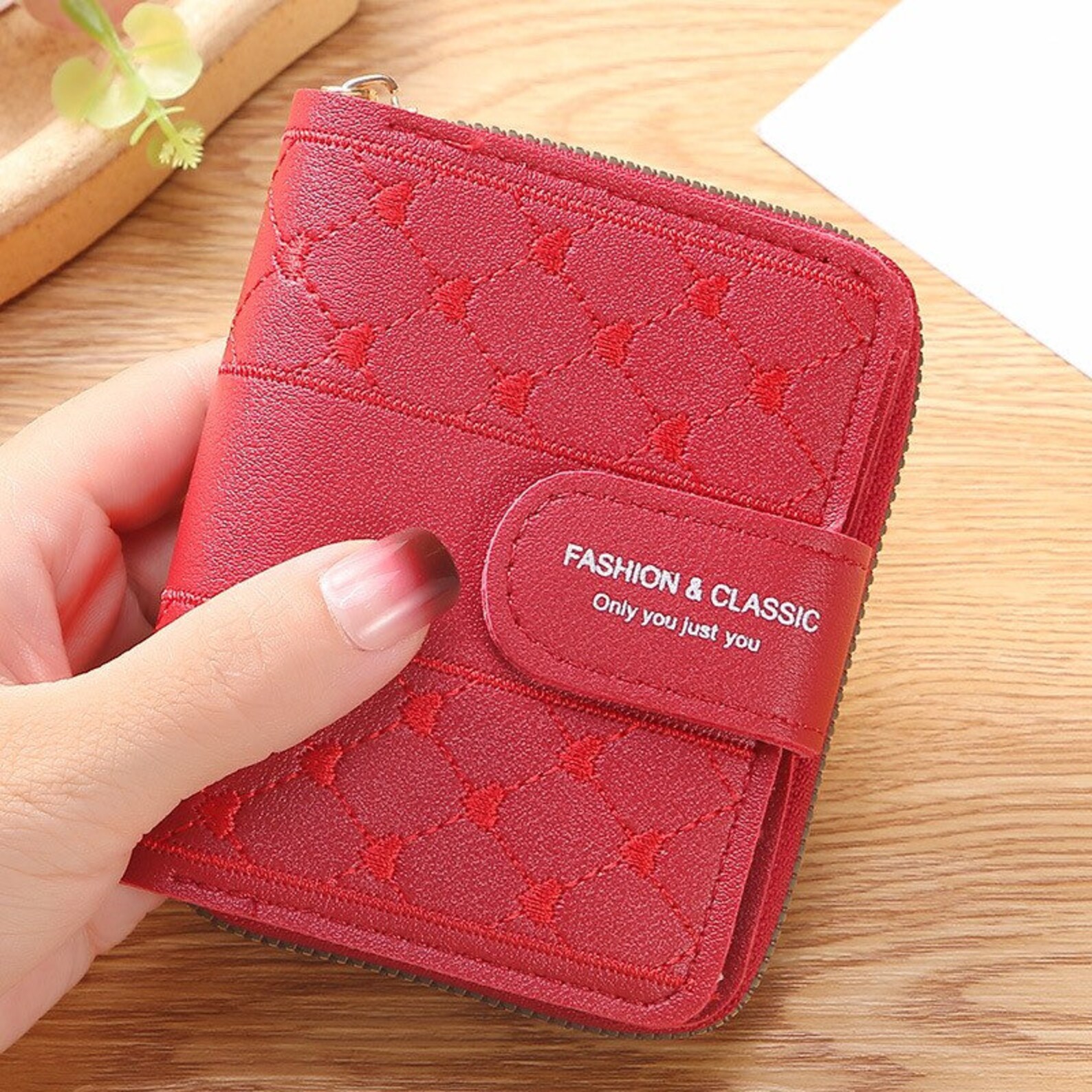 Wallet for Womenbifold Snap Closure Small Wallet for - Etsy