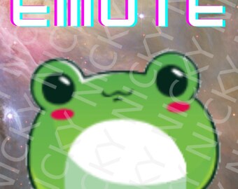 Fun Pixel Animated Frog Hype Emote for Twitch Youtube - Etsy