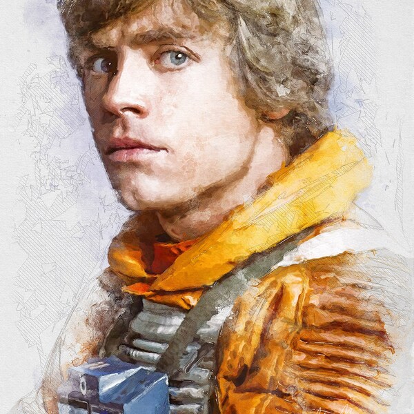 Luke Skywalker Art - Etsy