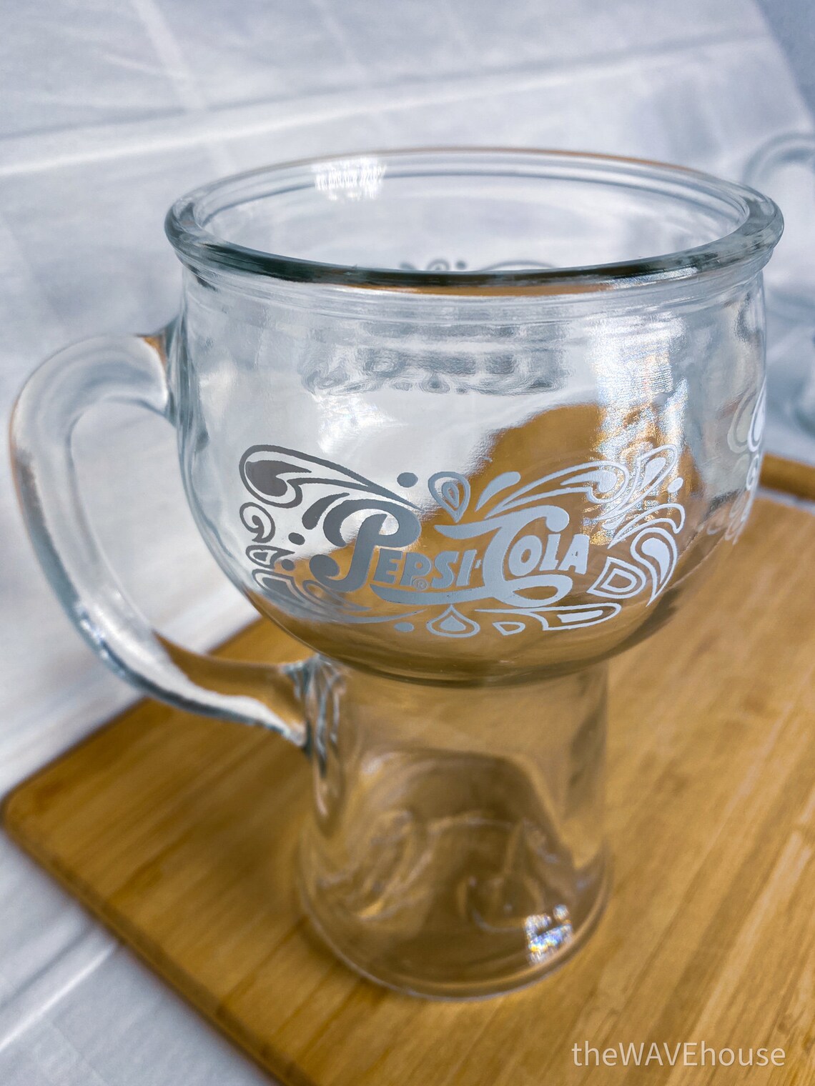 Pepsi Glass Set of 3 Vintage Glassware - Etsy