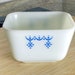 Pyrex Blue Snowflake Garland Fridge Dish no Lid, 1.5cup Vintage ...