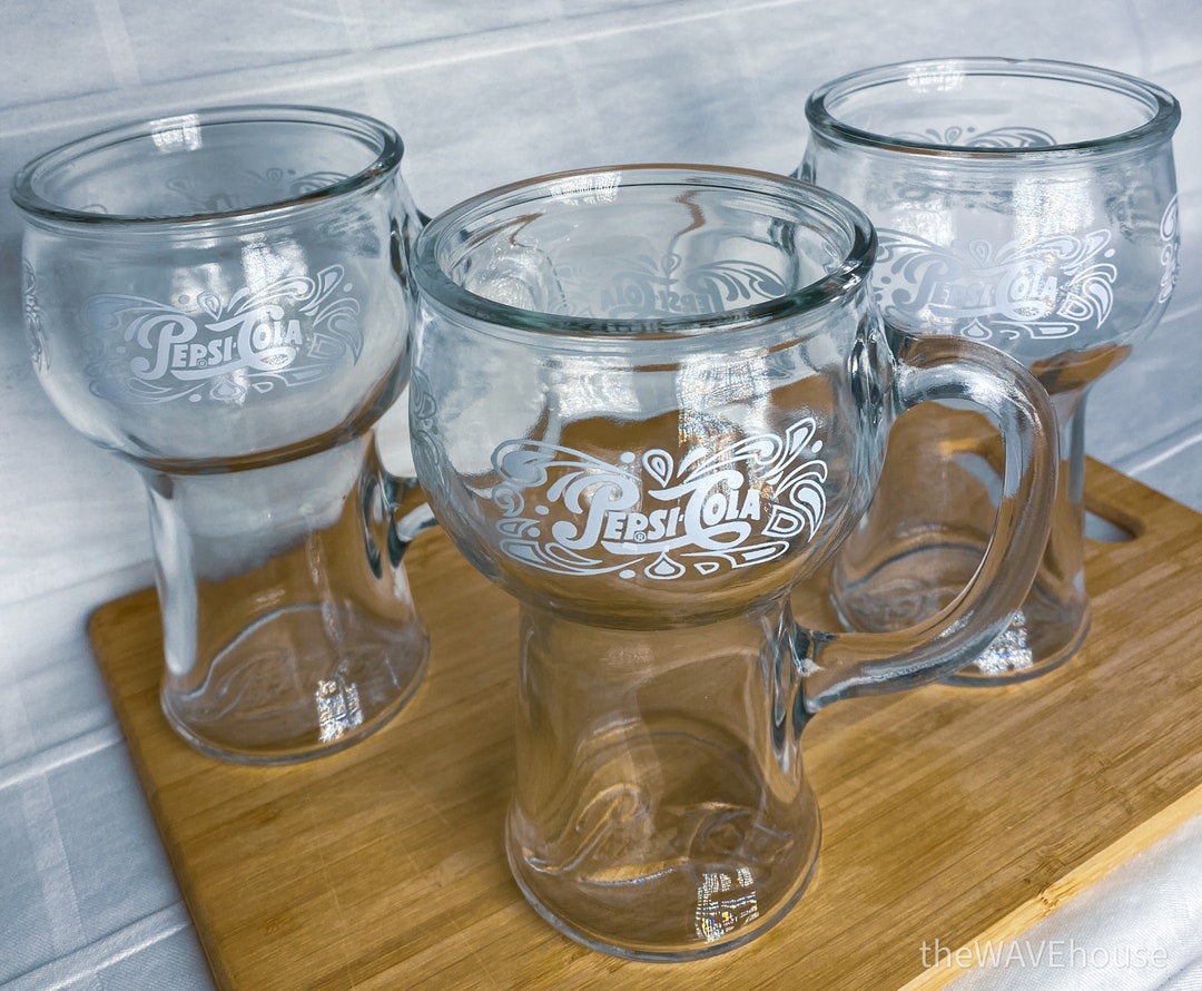 Pepsi Glass, Set of 3 - Vintage Glassware - Etsy