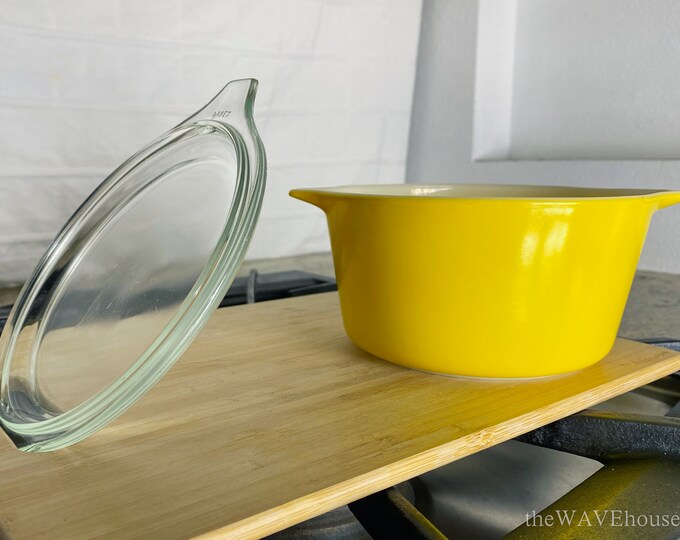 Pyrex Cinderella Yellow Casserole Dish , 1 Qt - Vintage Glassware - Etsy