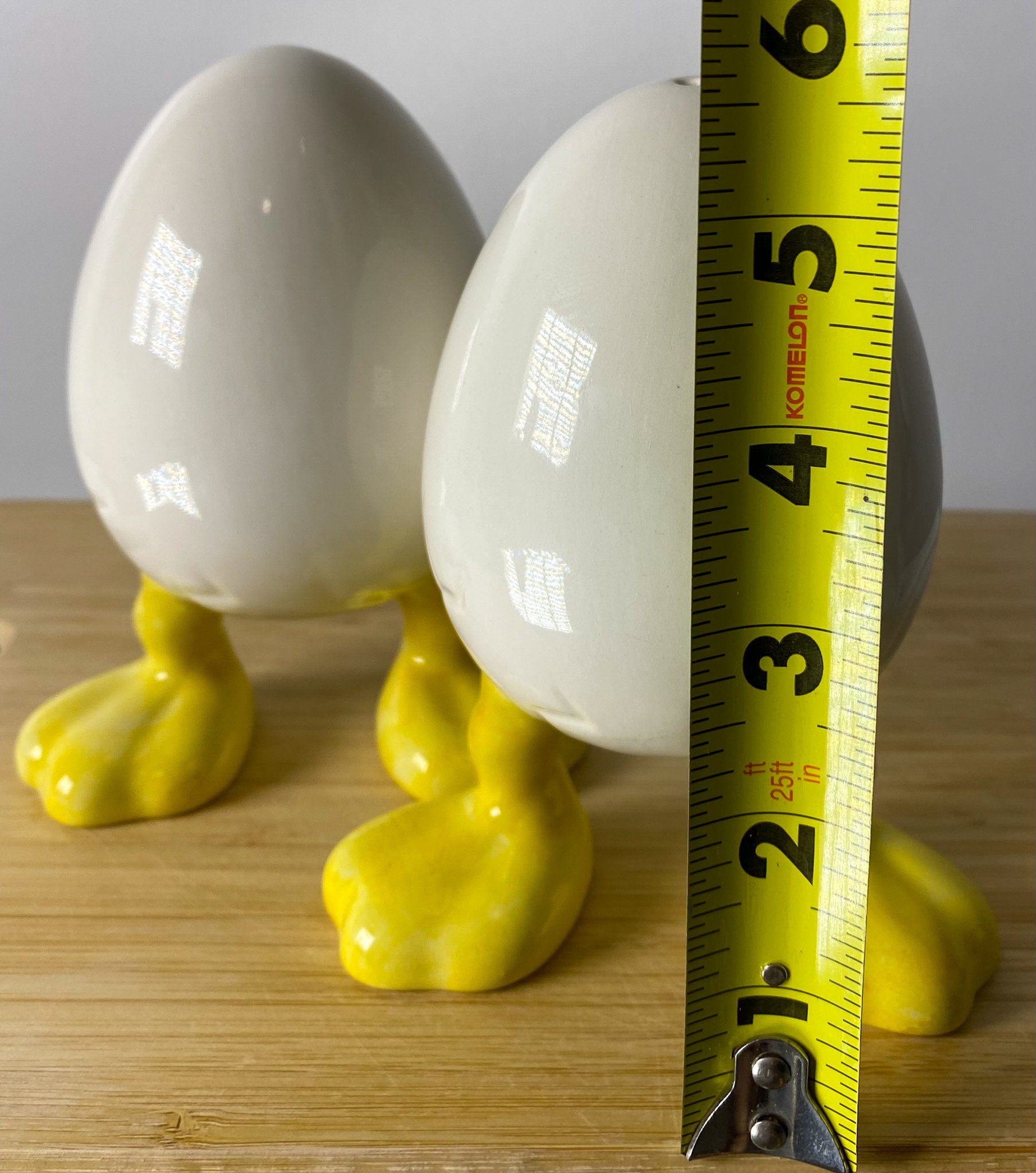 Egg Legs Salt and Pepper Shakers - Vintage - Etsy