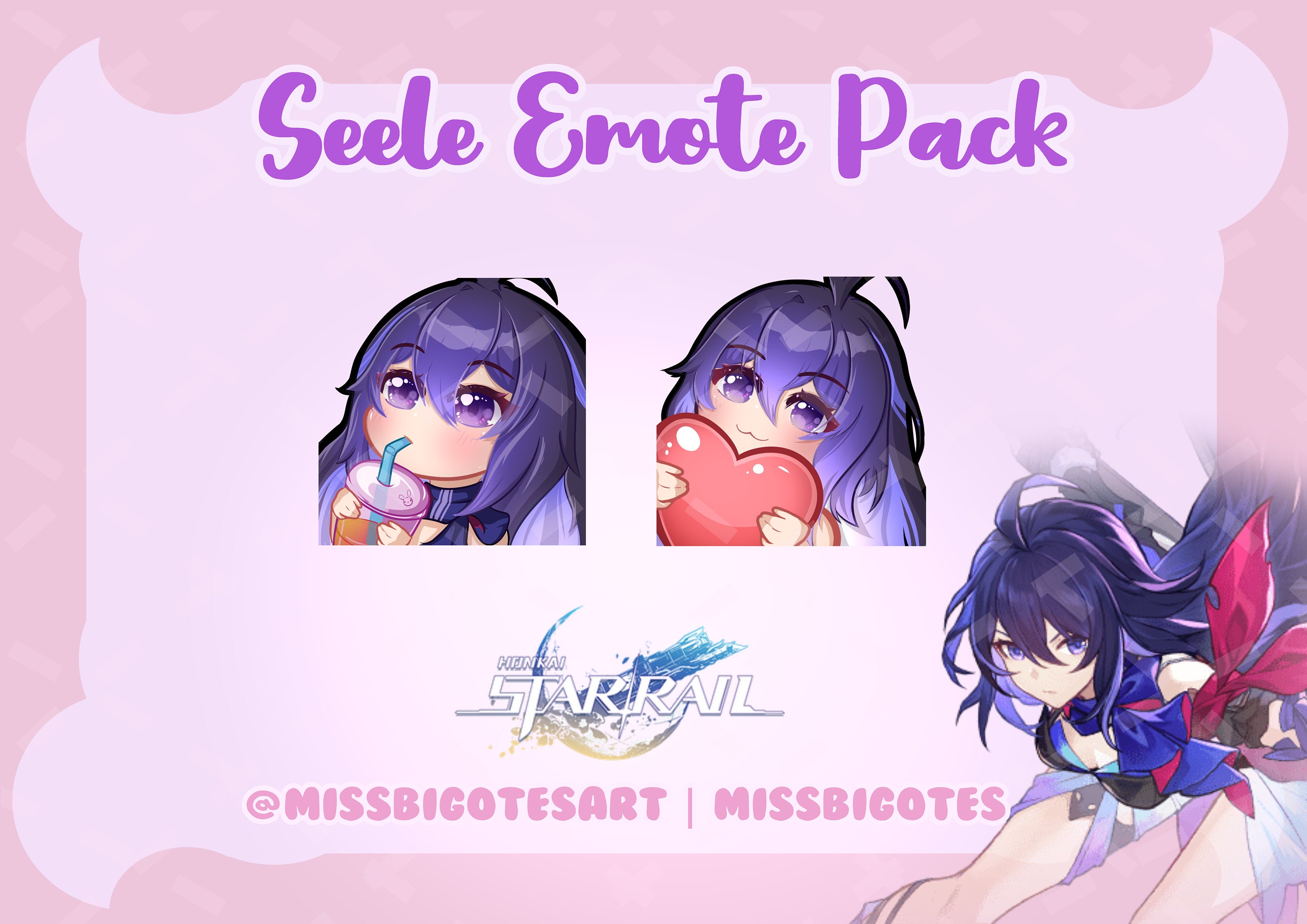 Honkai Star Rail Seele Emote Pack - Etsy España