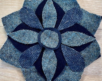 7.5 Pentagon Penny Rug Kit Made to Order Wool Pattern Pieces, Practice ...