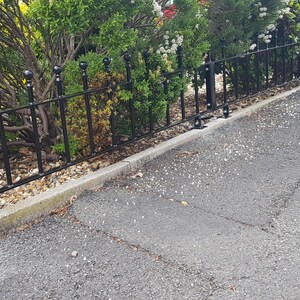 Curb Stone Mounted Railings. Made to Measure and Shipped All Over the ...