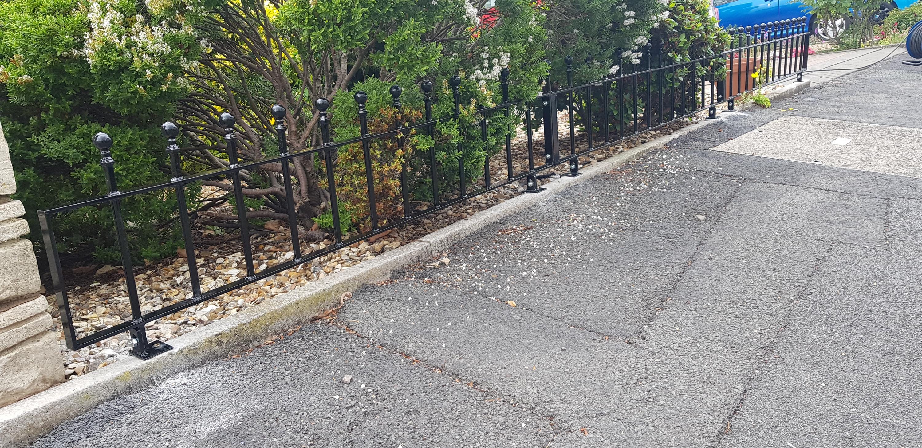 Curb Stone Mounted Railings. Made to Measure and Shipped All Over the ...