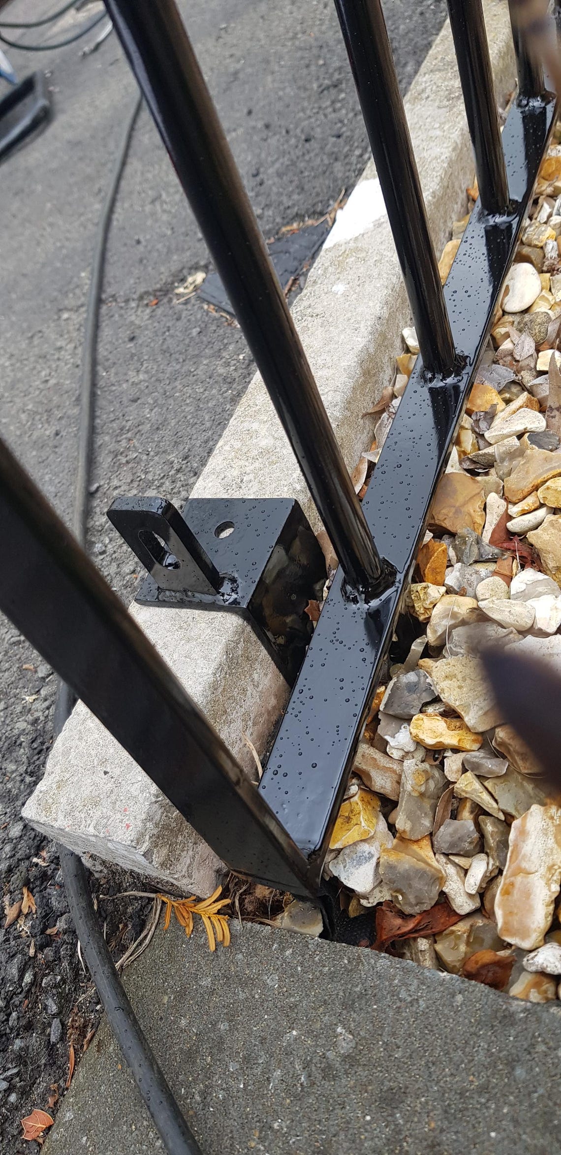 Curb Stone Mounted Railings. Made to Measure and Shipped All Over the ...