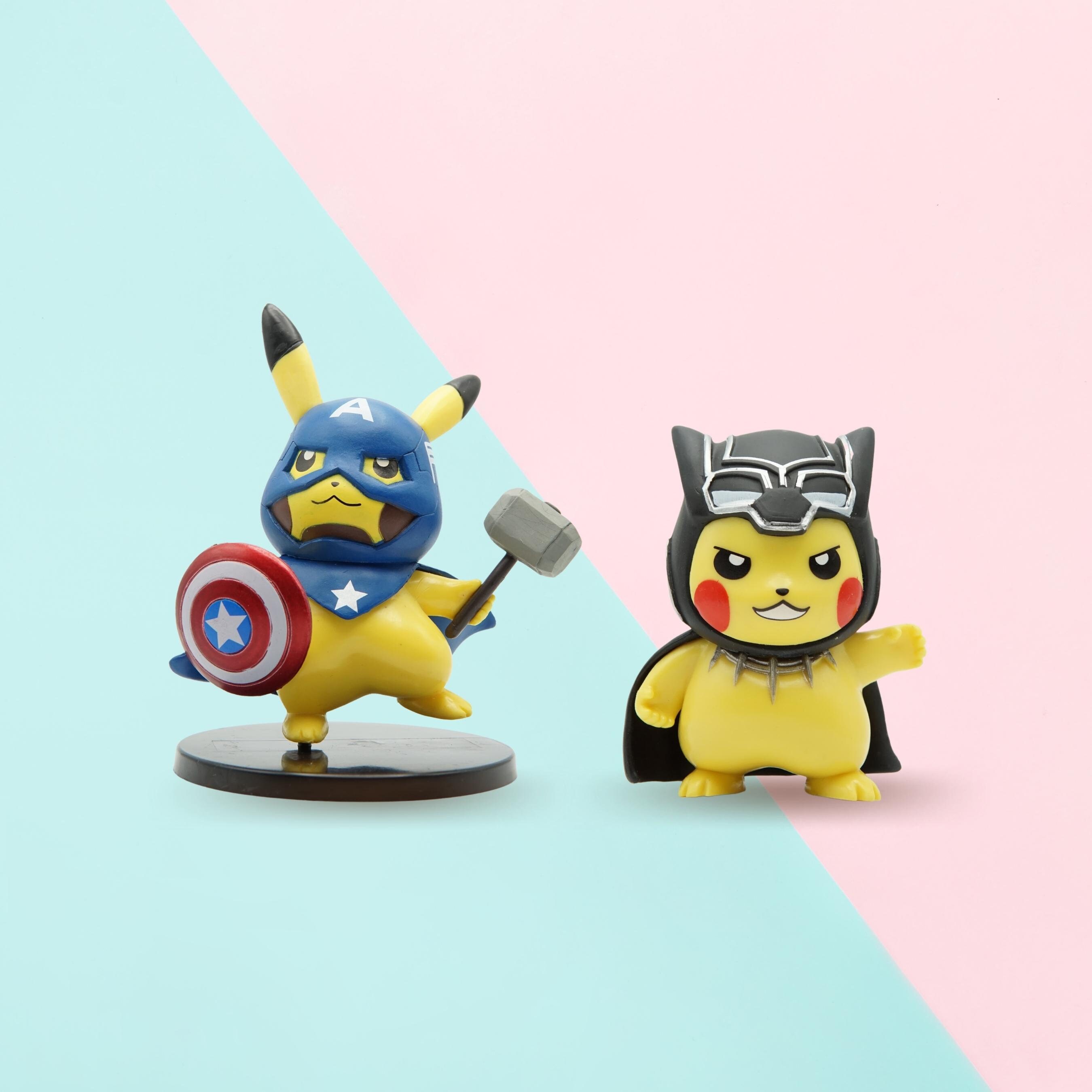 Marvel Action Figures | Pikachu Cosplay Captain America or Black ...