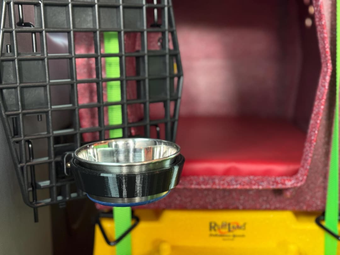 3D Printed Dog Bowl/bucket (custom Sizing) Holder for Ruffland Kennels ...