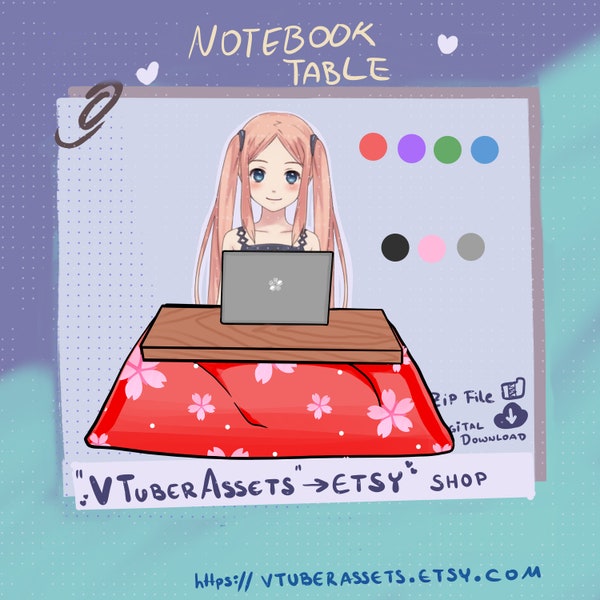 Table Asset Vtuber - Etsy