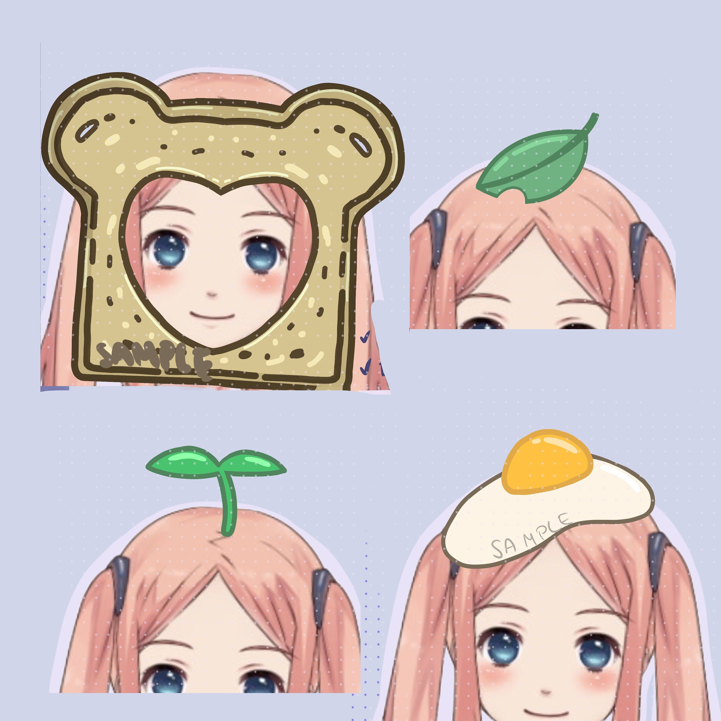 Toast Plant Leaf Egg for Vtuber Stream Twitch Youtube | Pngtuber ...