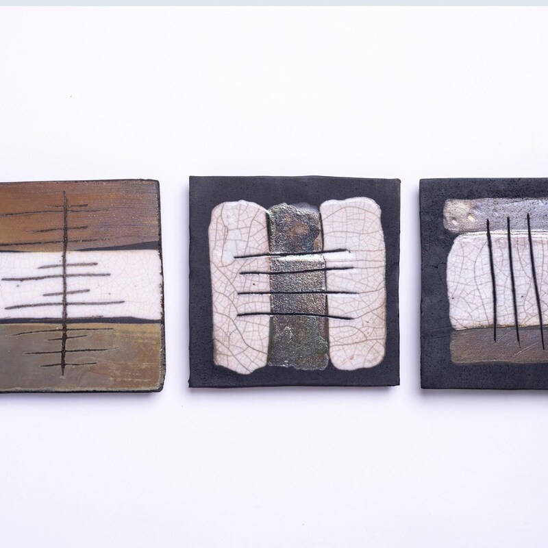 Raku Tiles - Etsy