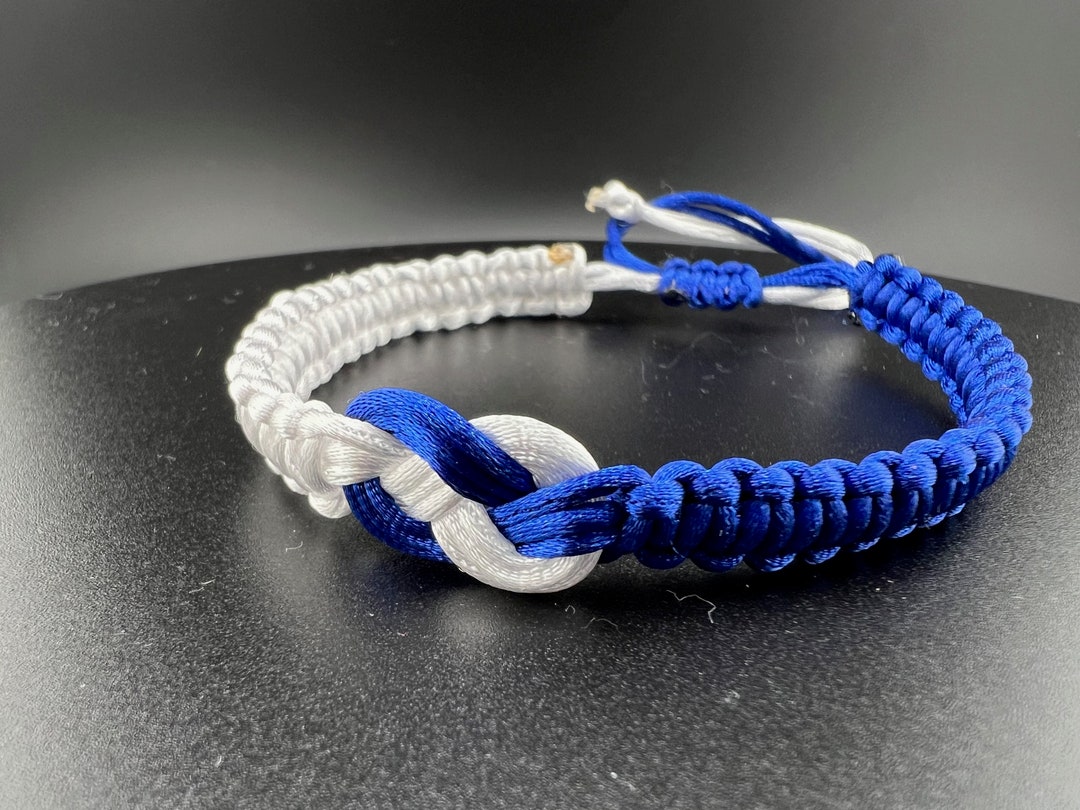Israel Solidarity Bracelet, Israel Flag Colors, Thin Cord Bracelet With ...