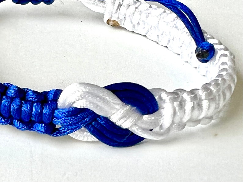 Israel Solidarity Bracelet, Israel Flag Colors, Thin Cord Bracelet With ...