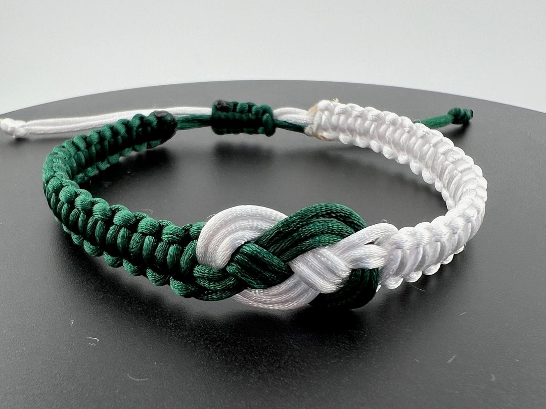 Woven Macrame Friendship Bracelet for St. Patrick's Day, Boho Style ...