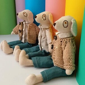 Montessori Waldorf Inspired Plush Boy Doll, Stuffed Animal Dog ...