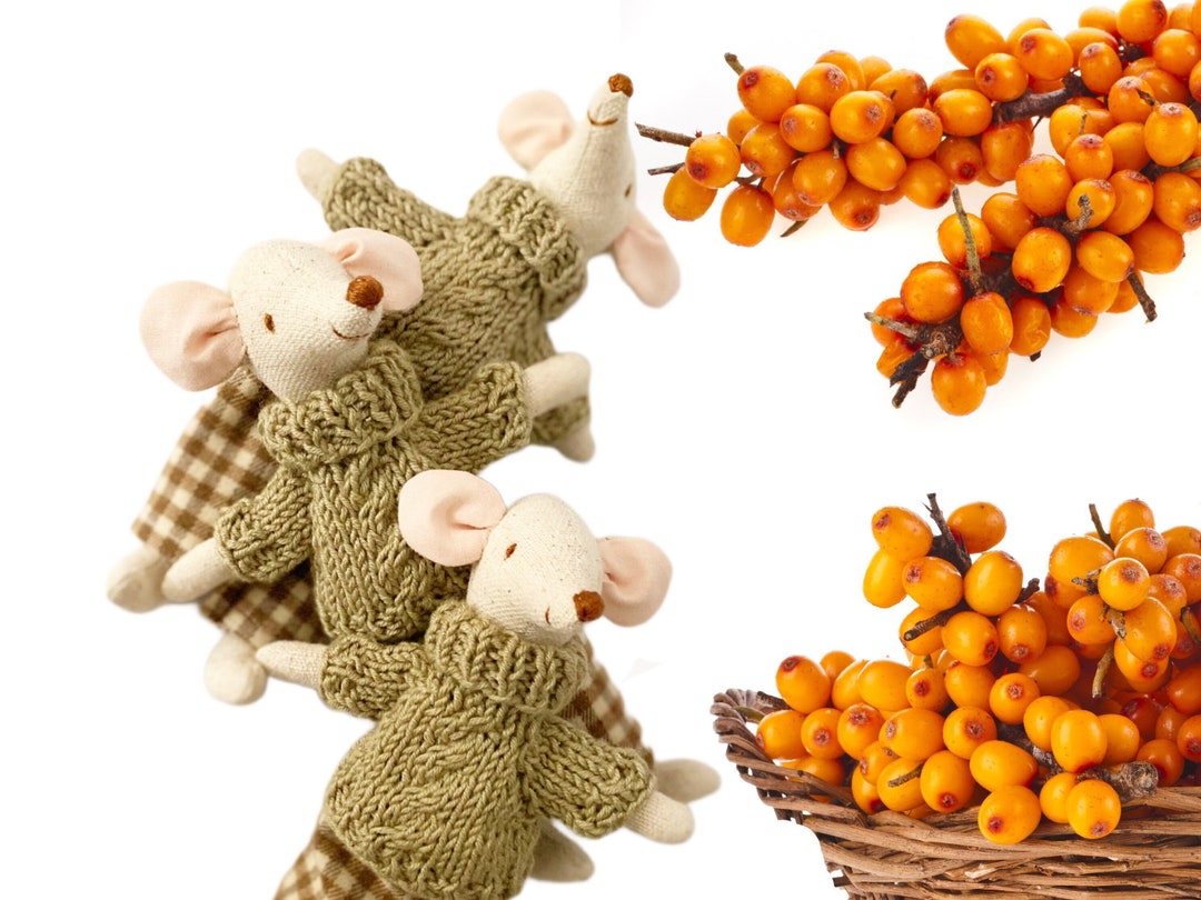 Dollhouse Mouse Stuffed Animal｜twins Gift｜handmade Mouse｜｜stuffed ...