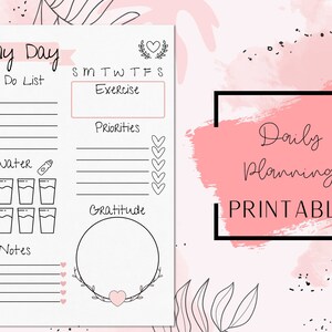 My Day Daily Planning Printable, Daily Task Sheet, Daily Organizing ...