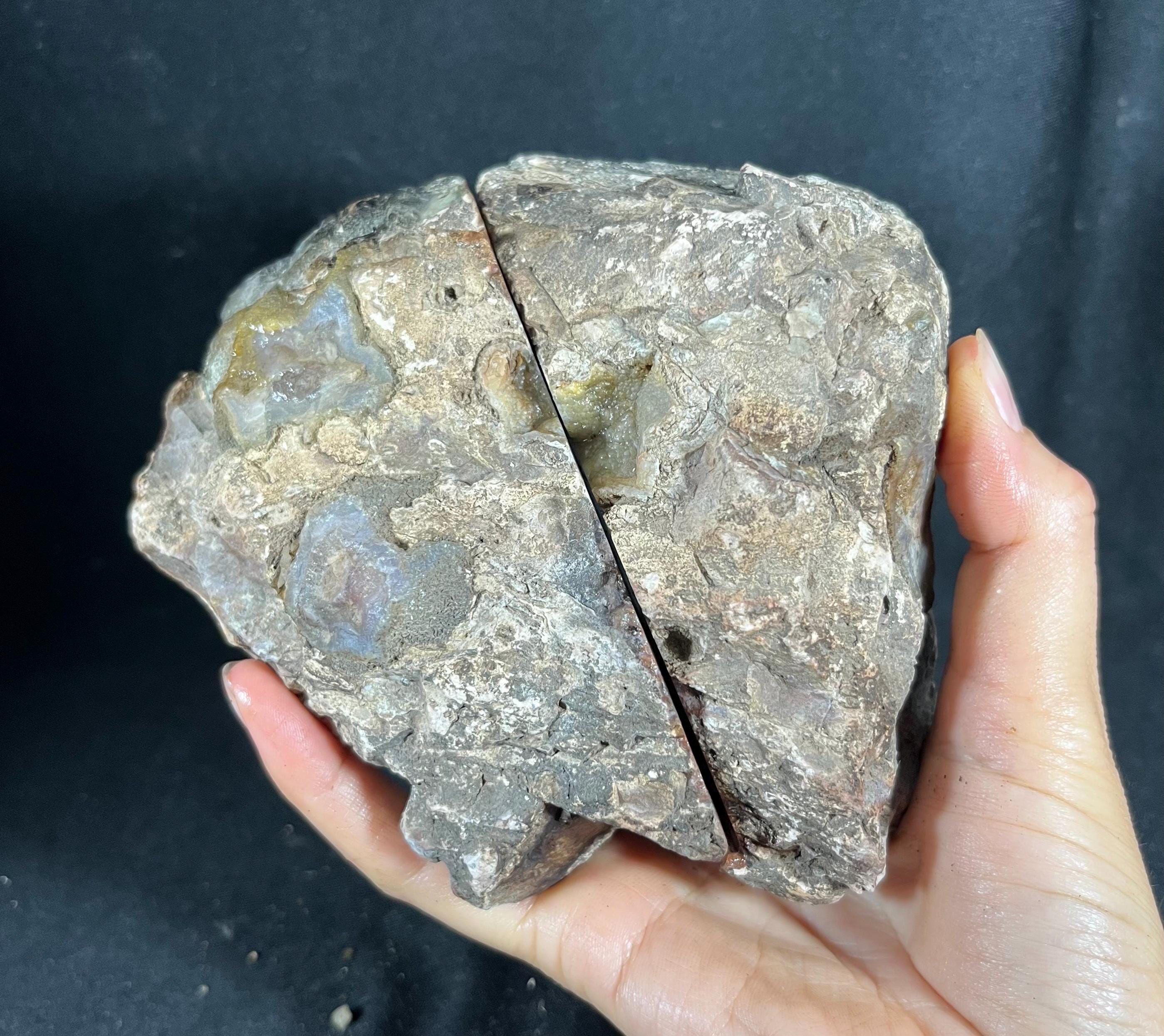 Banded Agate Crystal | Raw Geode Stone From Turkey | Collector’s ...