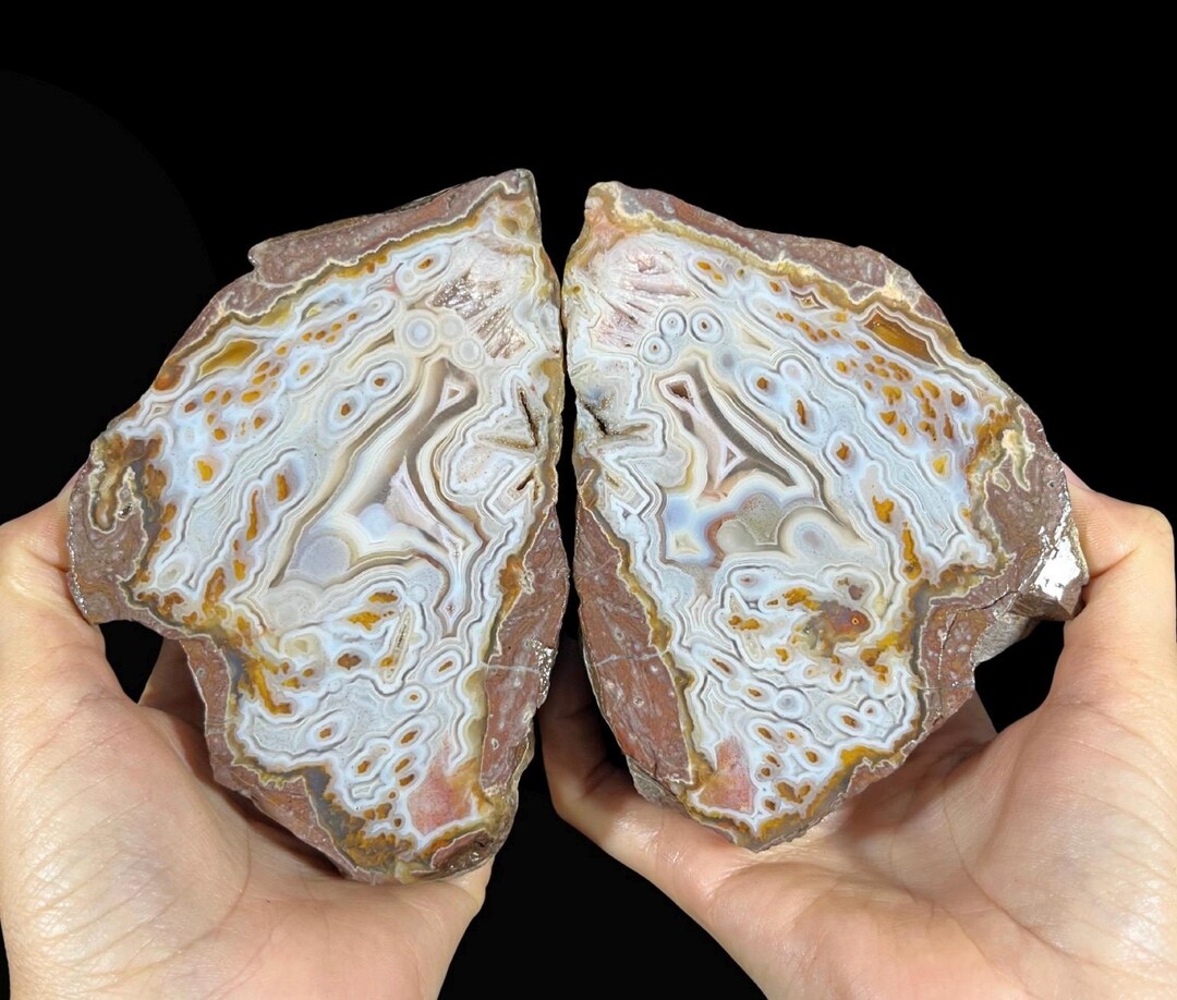 Banded Agate Slab: Eye Pattern Crystal, Susuz Village Turkey - Etsy