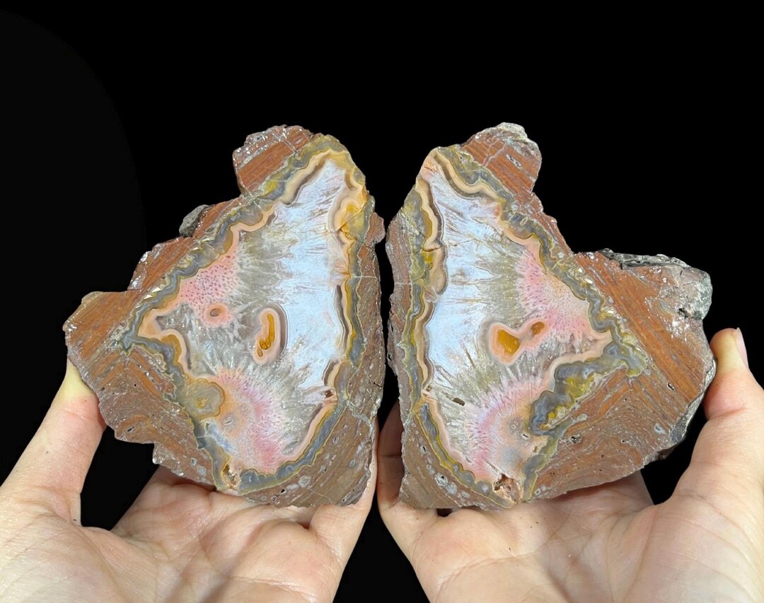 Banded Agate Crystal | Raw Geode Stone From Turkey | Collector’s ...