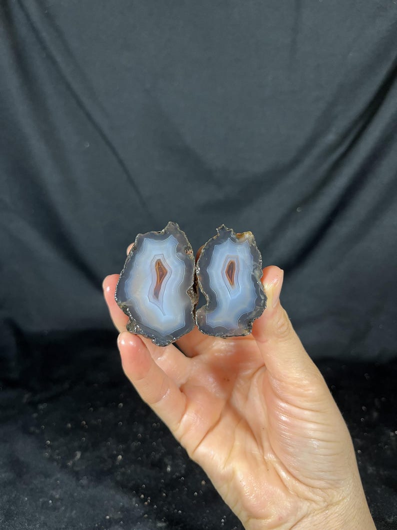Blue Banded Star Agate Turkish Cut Stone Etsy
