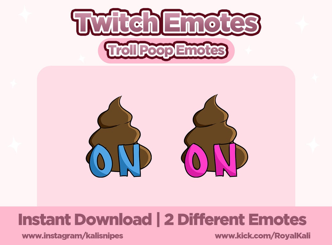 Poop Emote Troll Poop Emote Streaming Poop on Emote Poo - Etsy Australia