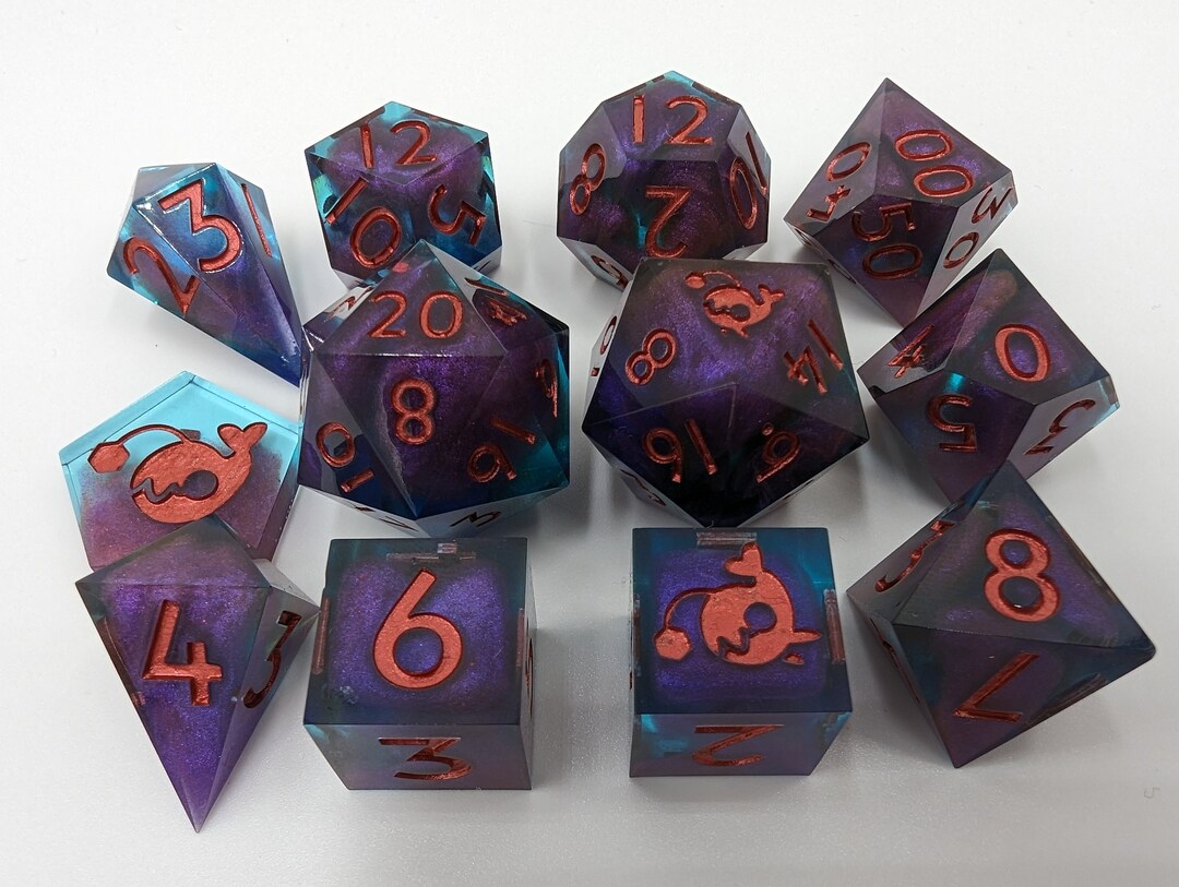 Illusion Magic Dice Set | Resin Handmade - Etsy