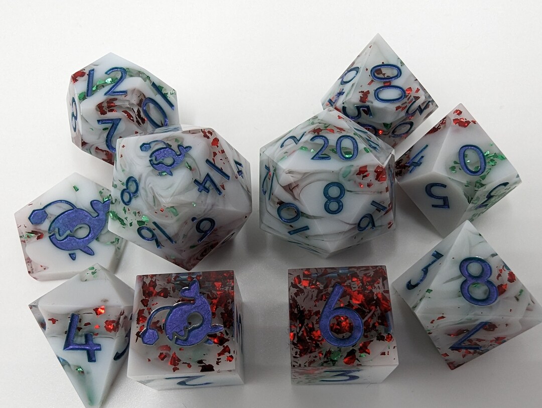Chromatic Smoke Dice Set | Resin Handmade - Etsy