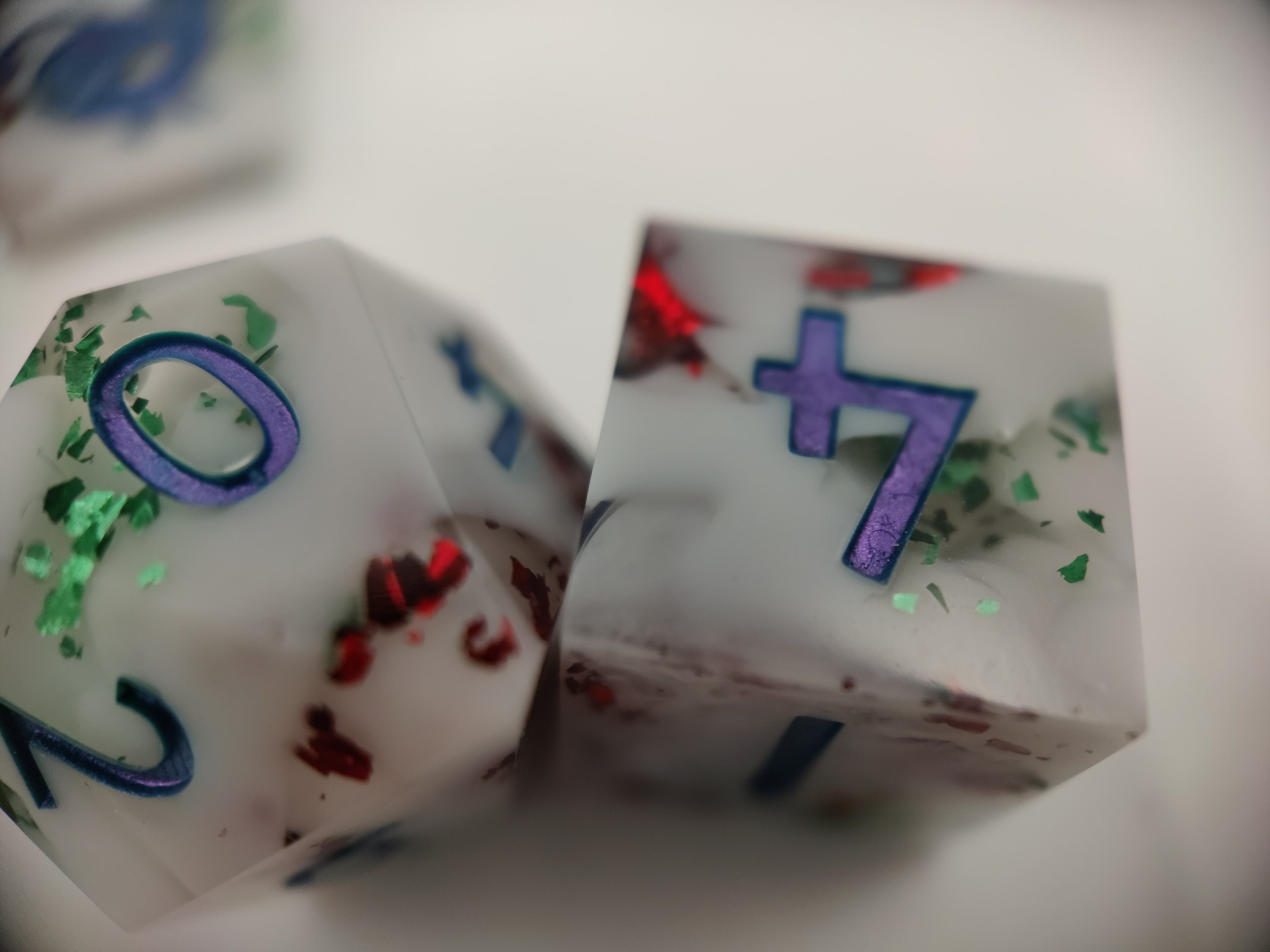 Chromatic Smoke Dice Set Resin Handmade - Etsy