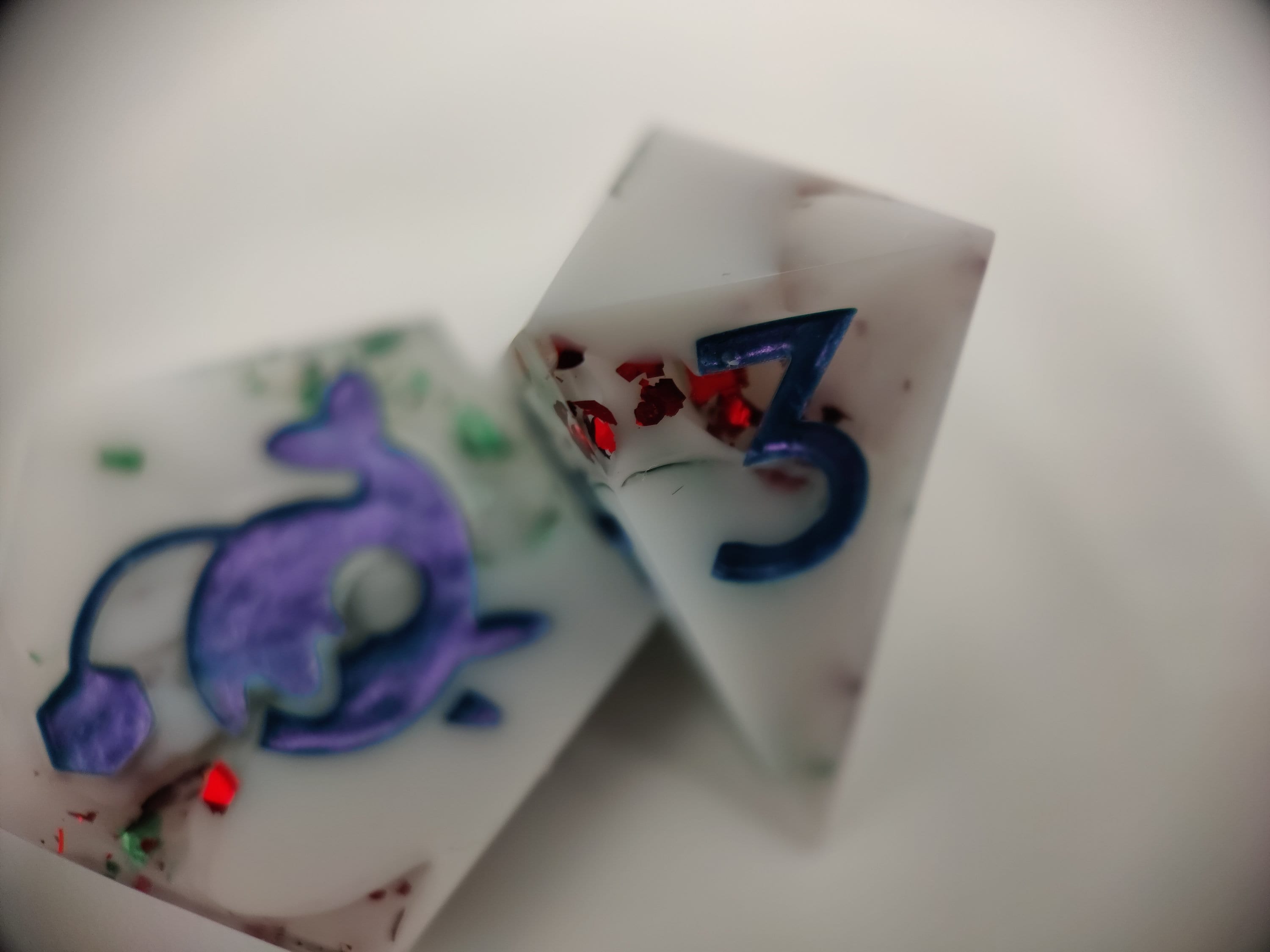 Chromatic Smoke Dice Set Resin Handmade - Etsy