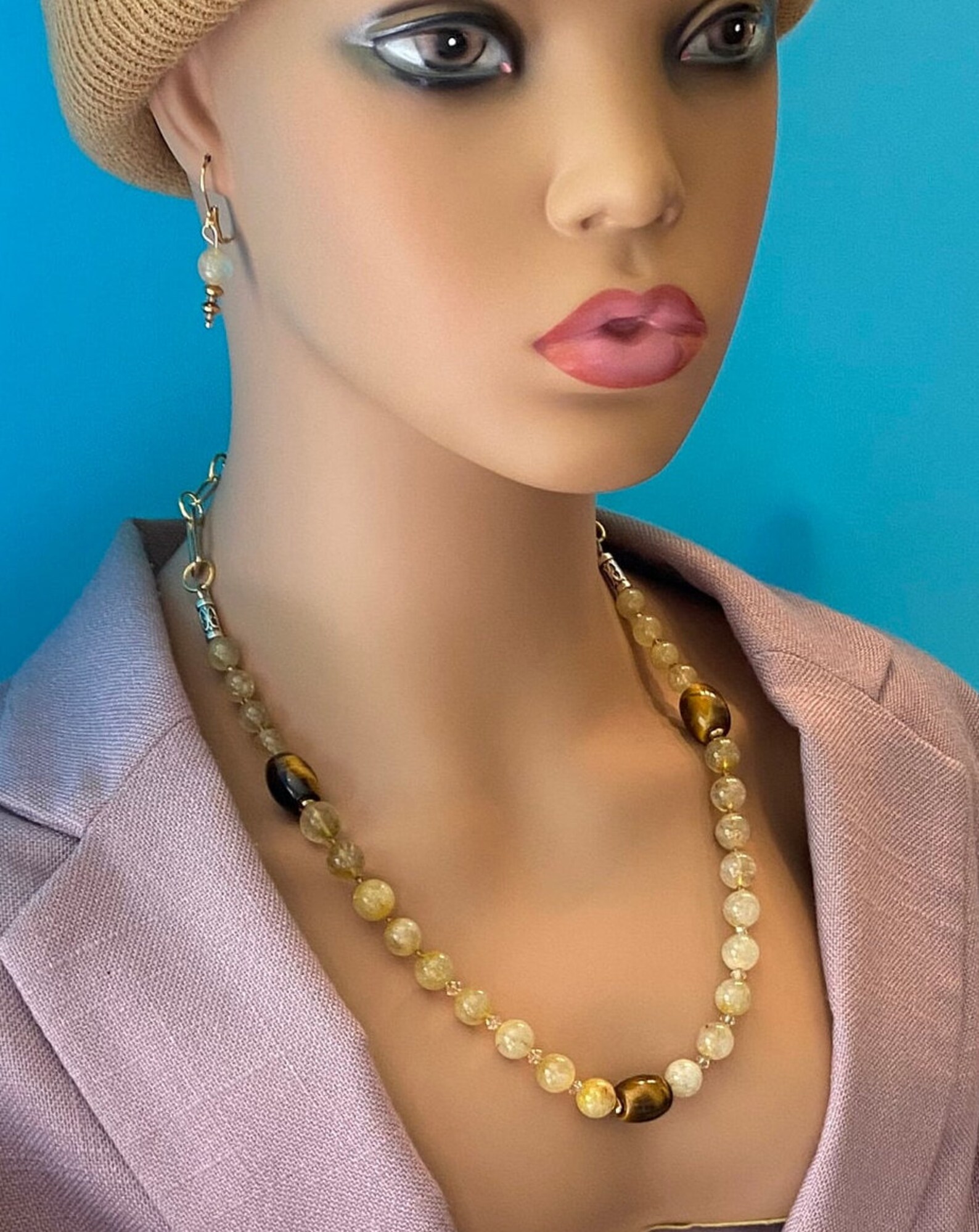 Stunning Yellow Quartz Yellow Swarovski Crystals Yellow - Etsy