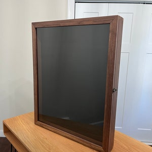 Black Walnut Shadow Box With Maple Accents / Display Case - Etsy
