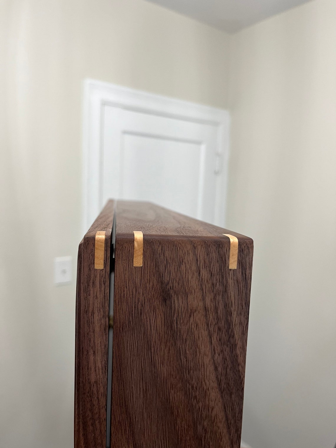 Black Walnut Shadow Box With Maple Accents / Display Case - Etsy