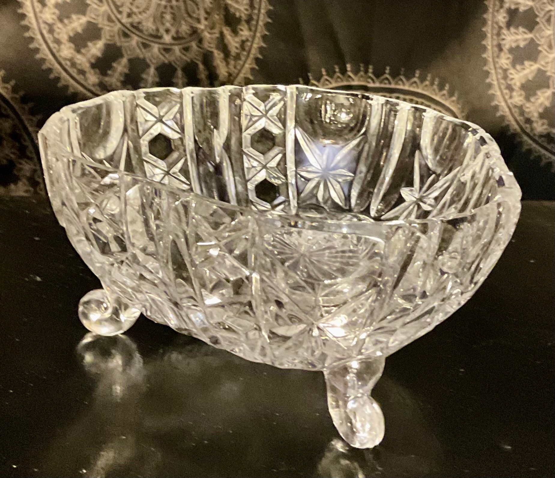 Princess House Lead Crystal Candy Dish - Etsy