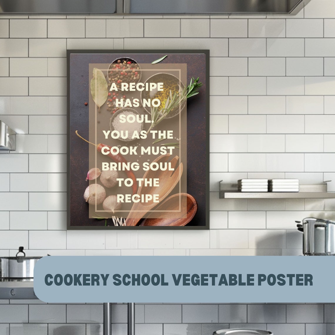 Culinary Classroom Wall Decor: Inspiring Art for Cooking School Cooking ...