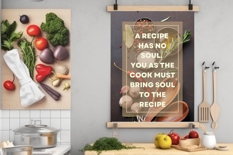 Culinary Classroom Wall Decor: Inspiring Art for Cooking School Cooking ...