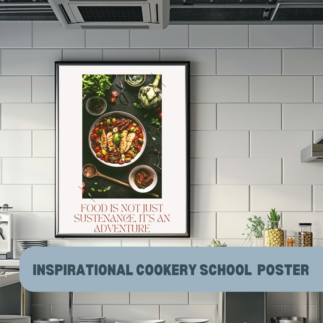 Culinary School Art Print: Elevate Your Cooking Space Cooking Wall Art ...