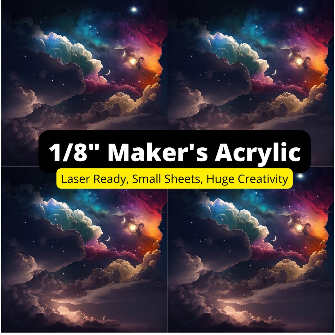 1/8" Seclusions Pattern Print Maker's Acrylic Fantasy Scape After the ...