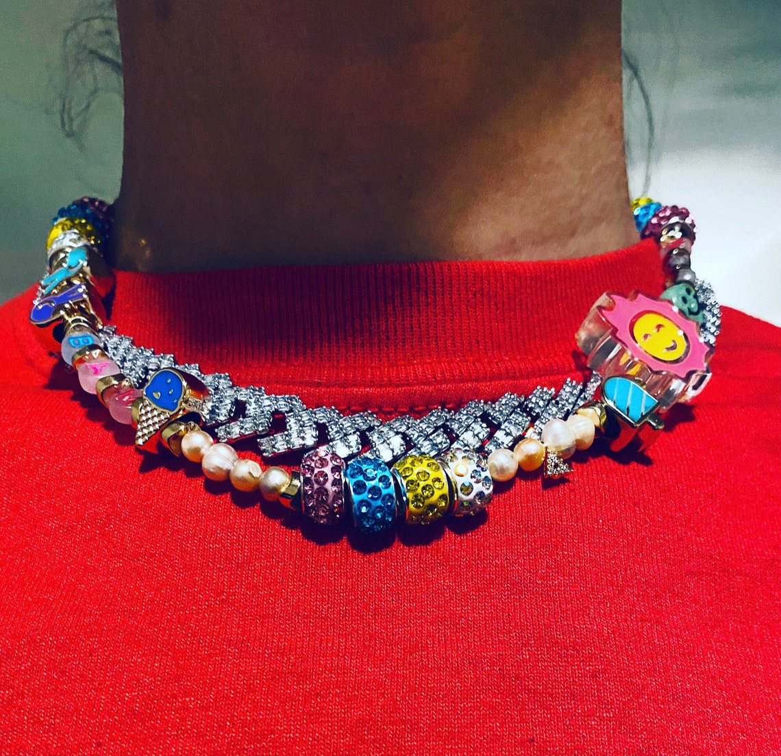 ADE skateboard P Chain pearled - Etsy