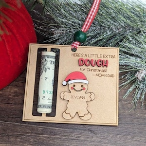 Extra Dough Money Holder Ornament , Gingerbread Ornament, Money Holder ...
