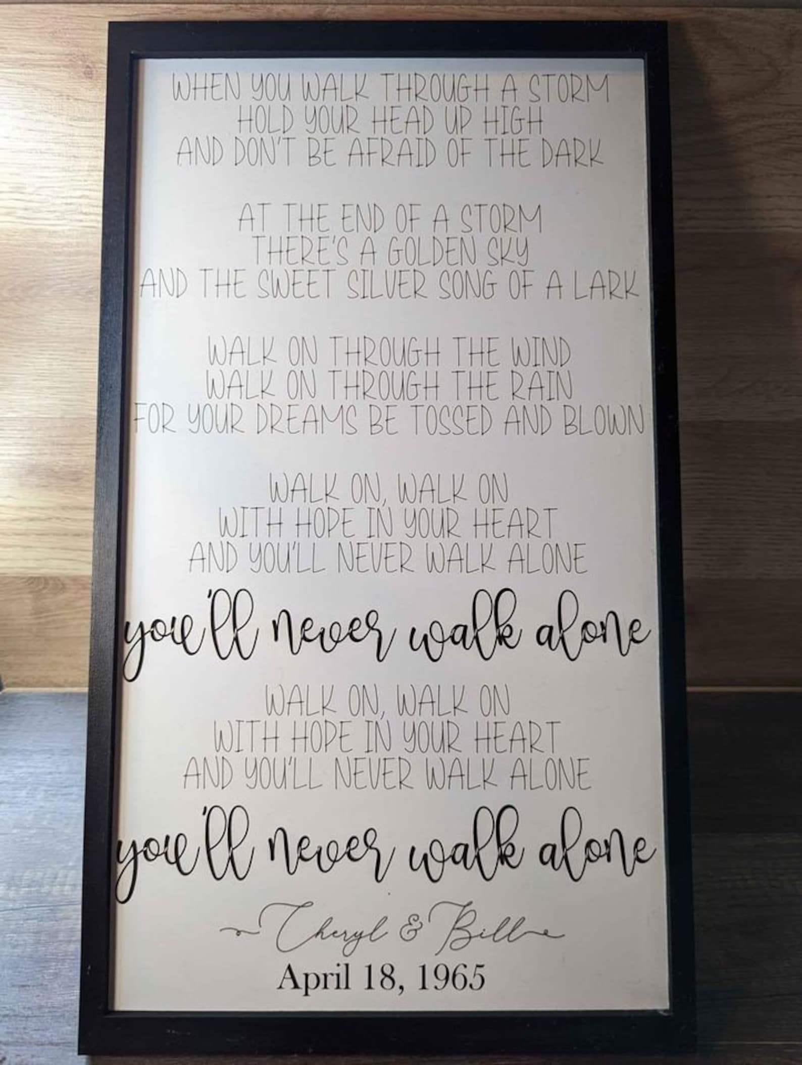 Song Lyric Sign, Quote Sign, Home Decor , Wedding Gift, Housewarming ...
