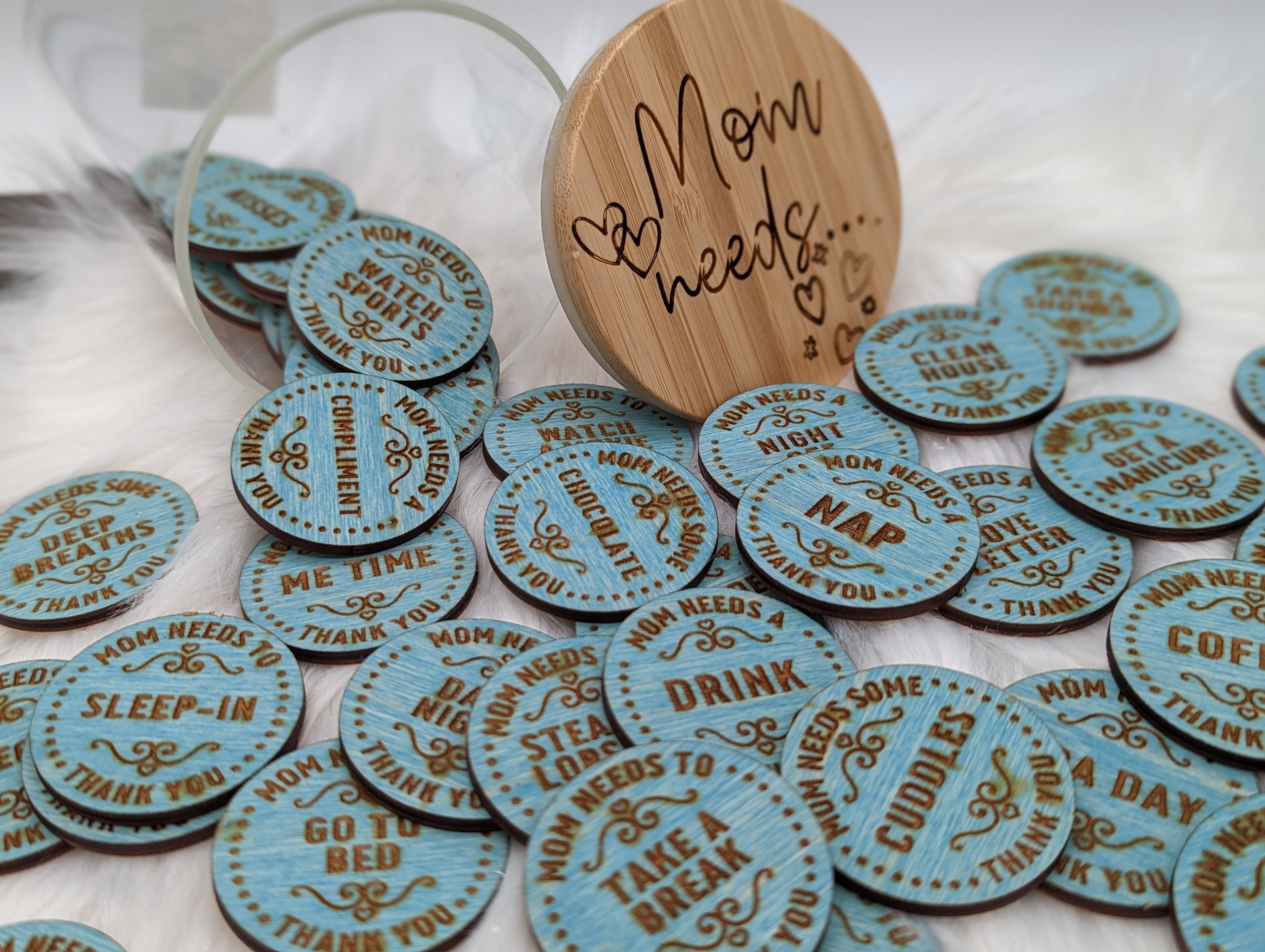Mother's Day Tokens , Mom Tokens, Mom Needs Tokens, Mother's Day Gift ...