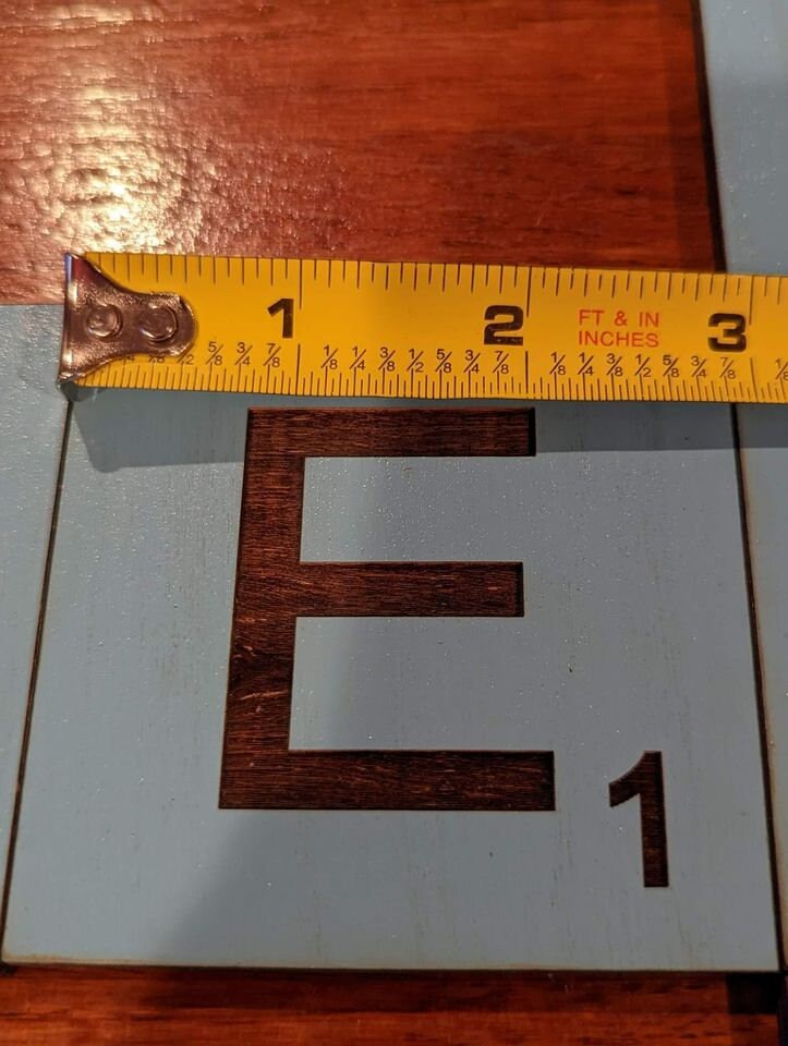 3x3 and 4x4 , Scrabble Letters, Scrabble Letter Wall Art, Wall Decor ...