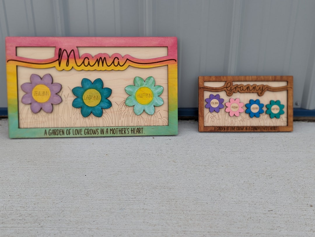 Mother's Day Plaque , Mom Frame, Grandparent Plaque, Grandchildren ...