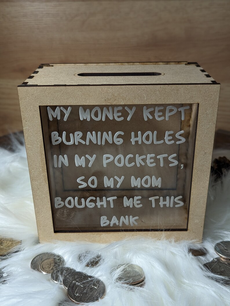 Personalized Coin Bank, Custom Bank, Bank, Custom Quote Bank, Sarcastic ...