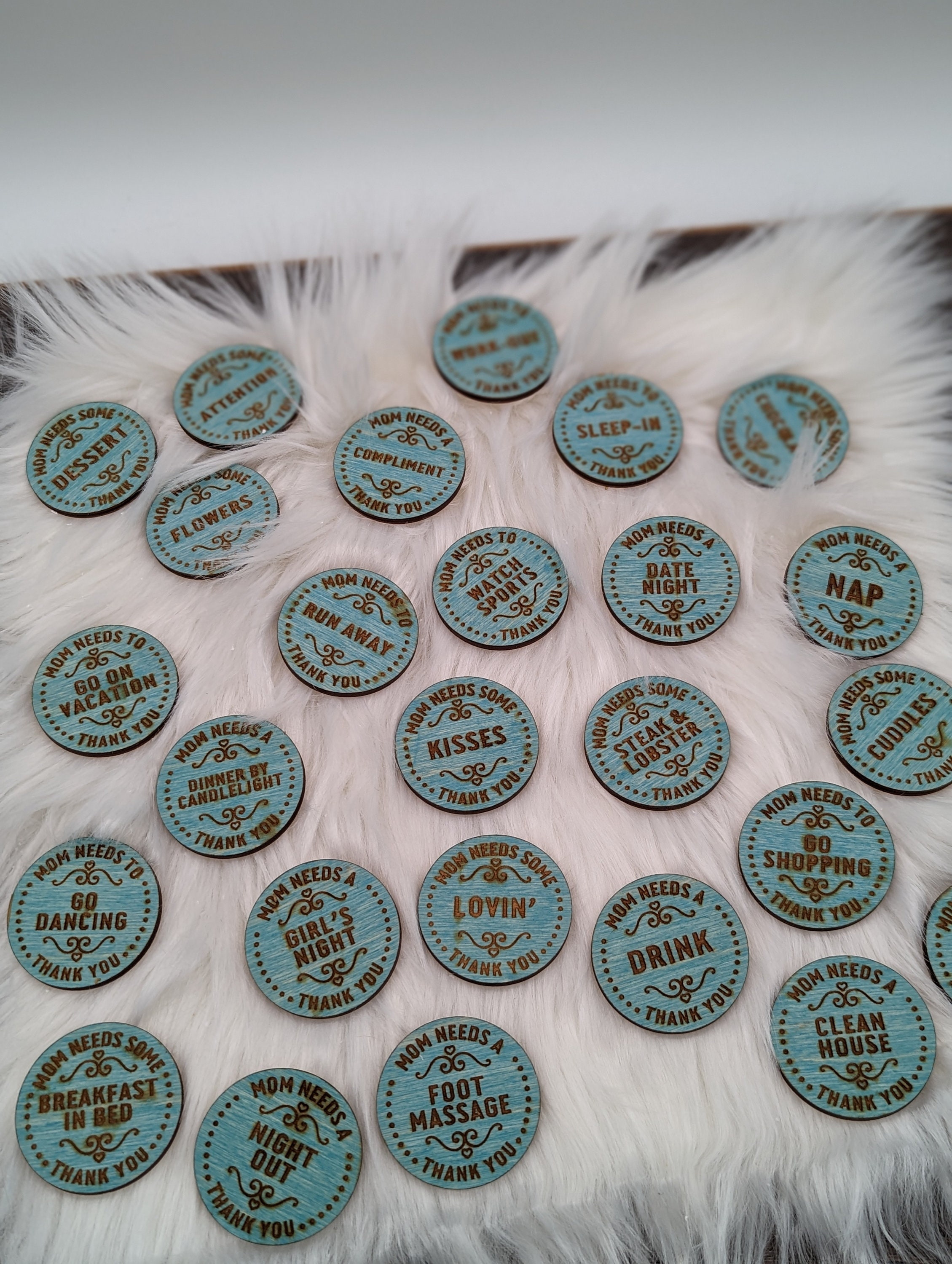 Mother's Day Tokens , Mom Tokens, Mom Needs Tokens, Mother's Day Gift ...