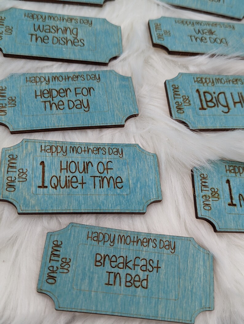 Mother's Day Tokens , Mom Tokens, Mom Needs Tokens, Mother's Day Gift ...